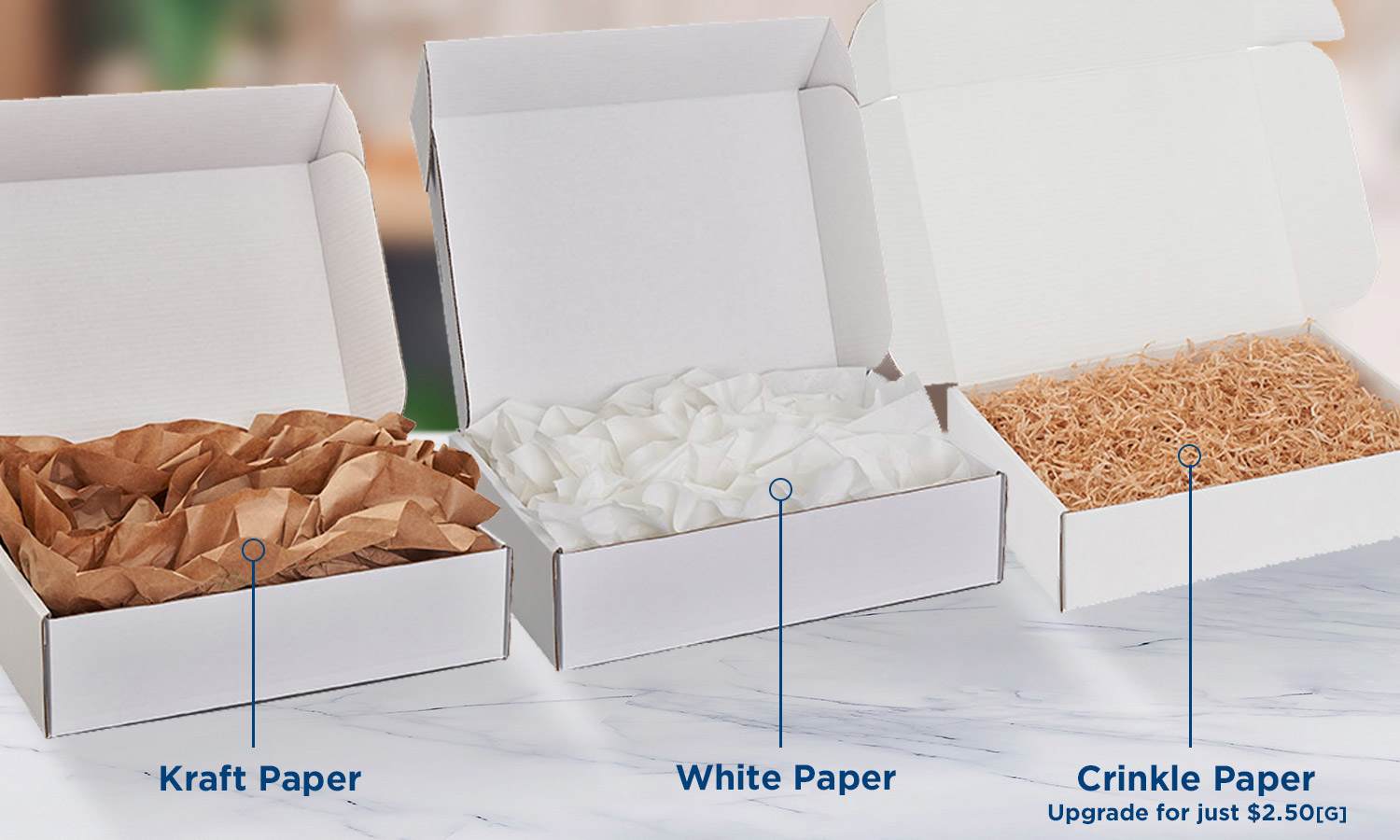 white packaging material
